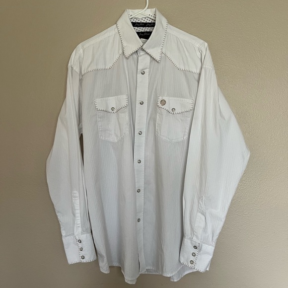 Wrangler | Shirts | Wrangler White George Strait Troubadourbutton ...